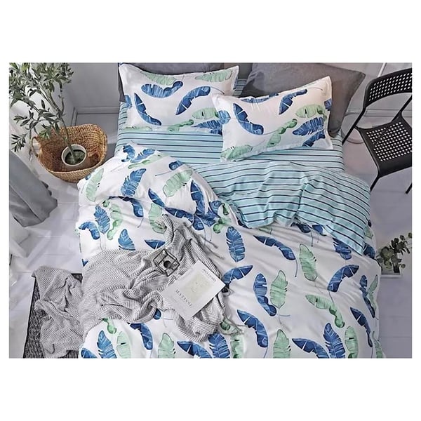 Buy Deals For Less Green Leaves Single Size Bedding Set of Four Online ...