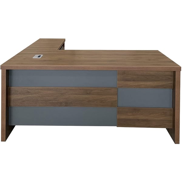 Buy Mahmayi Noce S608 Modern Executive Desk Dark Walnut (Dark Walnut ...