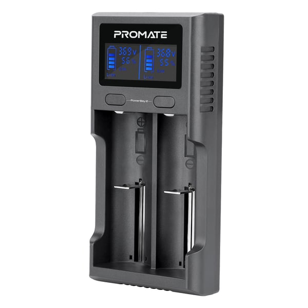 Buy Promate Rechargeable Batteries Charger with Fast 2A Dual-Mode ...