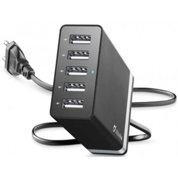 إشتر اونلاين بأفضل سعر لـ Cellular Line Charger W- 5USB Black في مصر ...