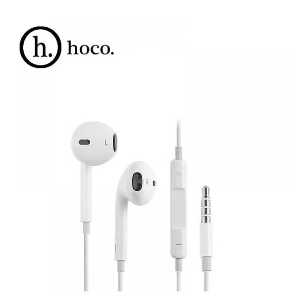 Hoco M1 Wired Original Series Earphone with Mic White For Apple price ...