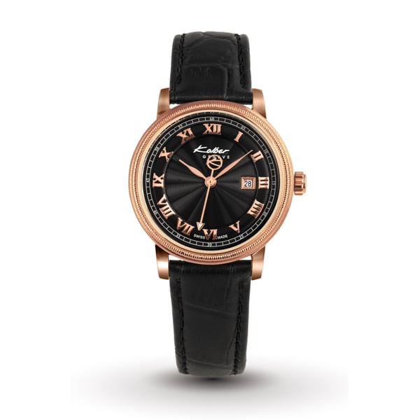 Buy Kolber Classiques Black Leather Strap Watch Women – K4047141350 ...