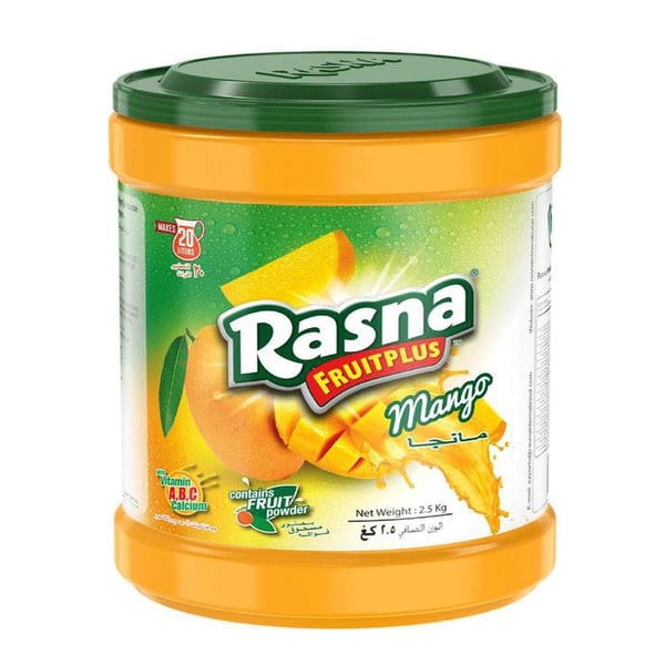 Buy Rasna Instant Drink Powder Mango 2.5kg Online in UAE | Sharaf DG