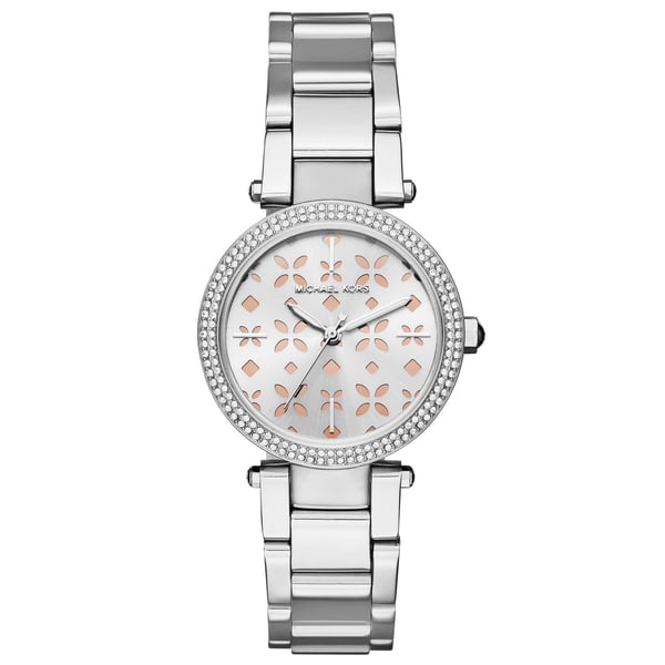 Buy Michael Kors Mini Parker Women’s Analog Watch Metal Bracelet Online ...