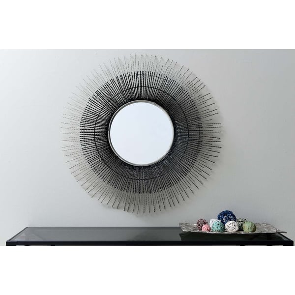 Buy Flash Glass Wall Deco Black D86cm Online in UAE | Sharaf DG
