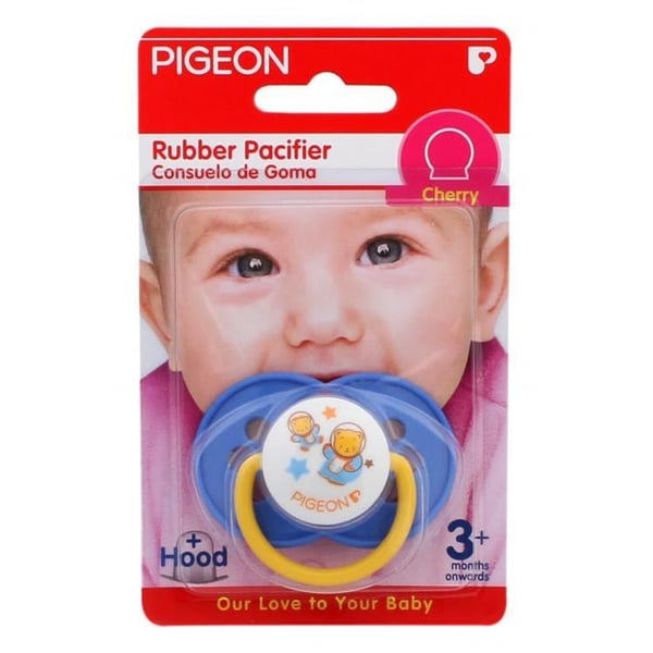Buy Pigeon Rubber Pacifier Cherry (blue) Online in UAE | Sharaf DG