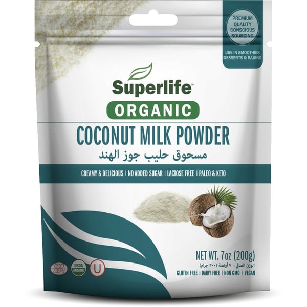 Buy Superlife Coconut Milk Powder 200g Online in UAE | Sharaf DG