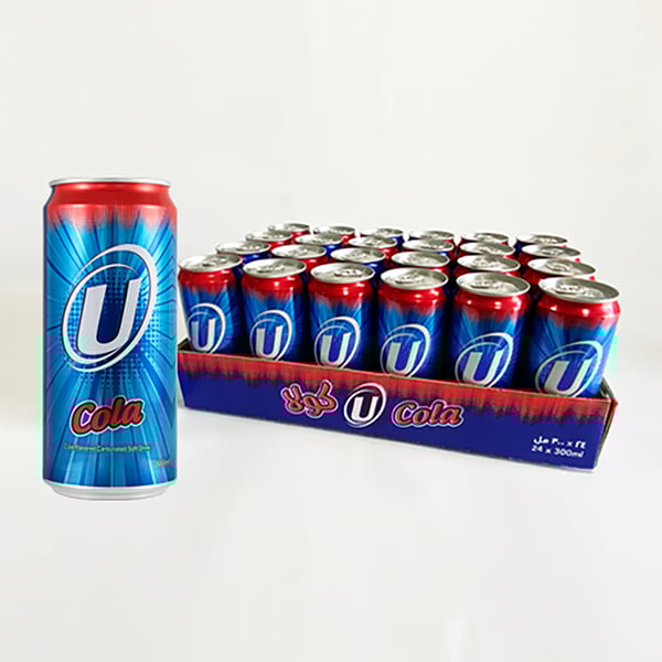 Buy U -Cola flavored sparkling drink -300 ml x 24 pcs Online in UAE ...