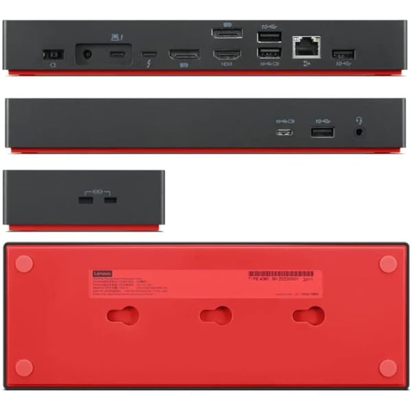 Buy Lenovo Thinkpad Thunderbolt 4 Workstation Dock Black 40B00300US ...