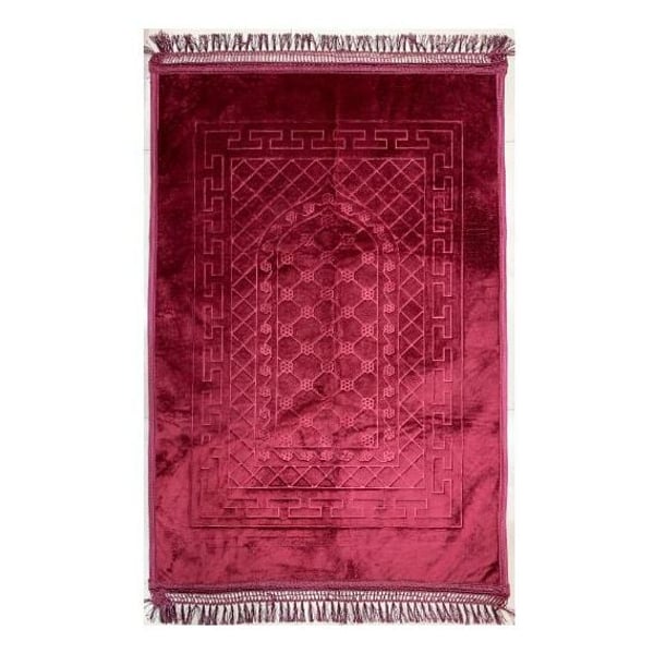 Buy Prayer Mat Maroon Color 80cm X 120cm Online in UAE | Sharaf DG