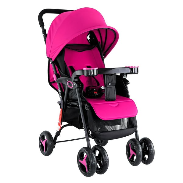 Buy Baby Plus Stroller Cum Pram Fuchsia 0-36 M Online in UAE | Sharaf DG