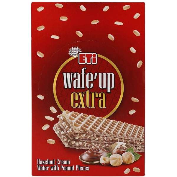 Buy ETI Wafe’Up Extra Hazelnut Cream With Peanut Pieces Wafer 24 x 29 ...